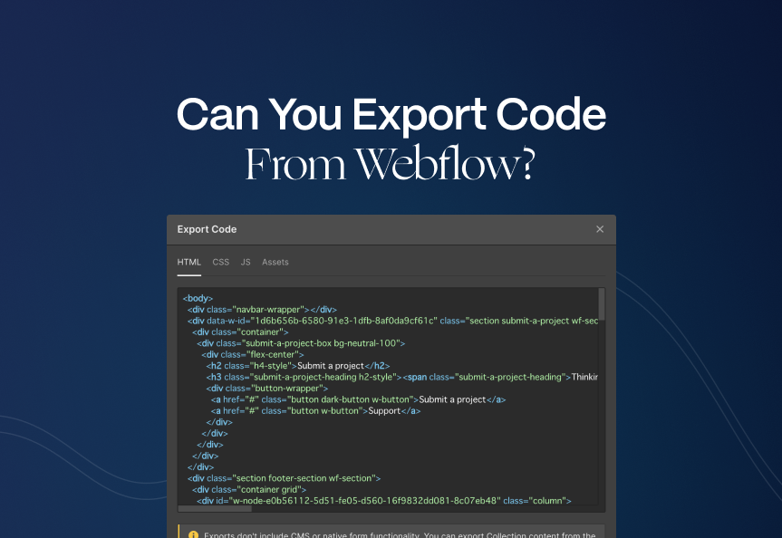 can-you-export-code-from-webflow-flow-ninja